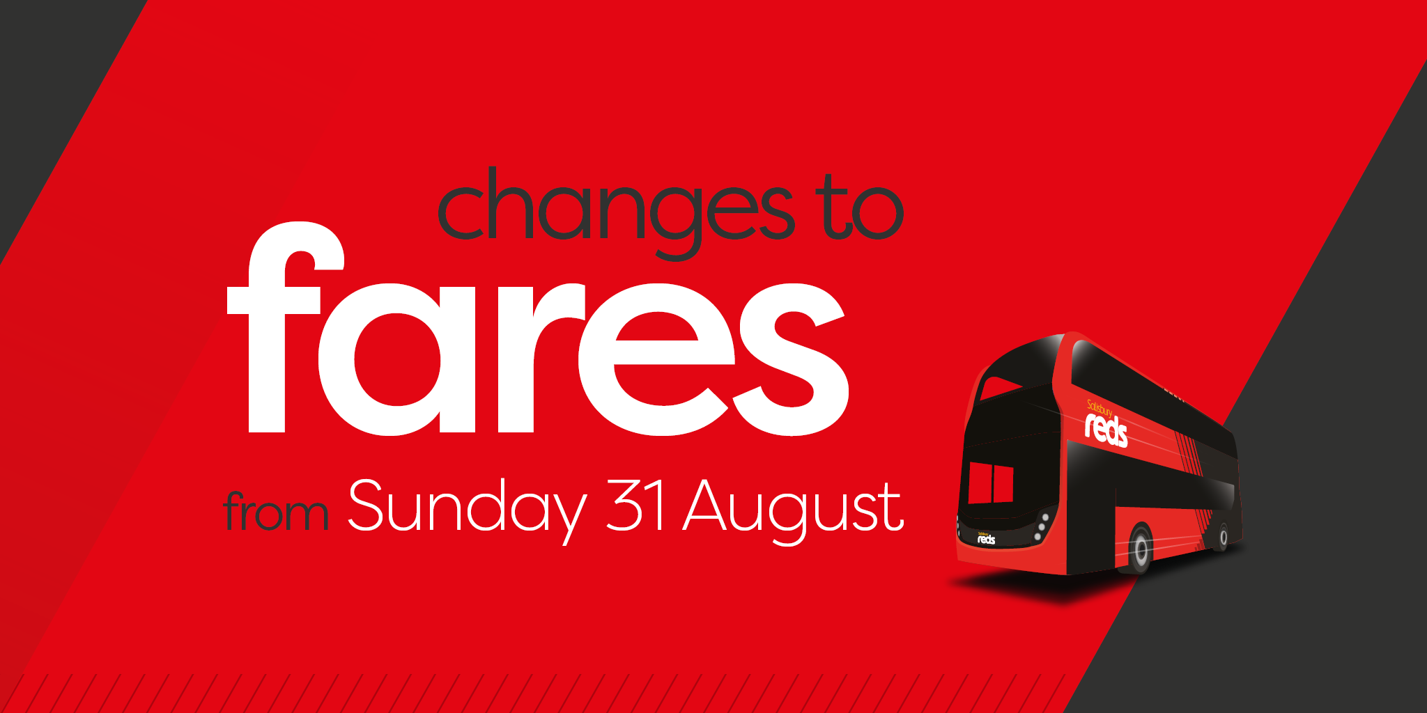 Fare changes from Sunday 31 August - Salisbury Reds